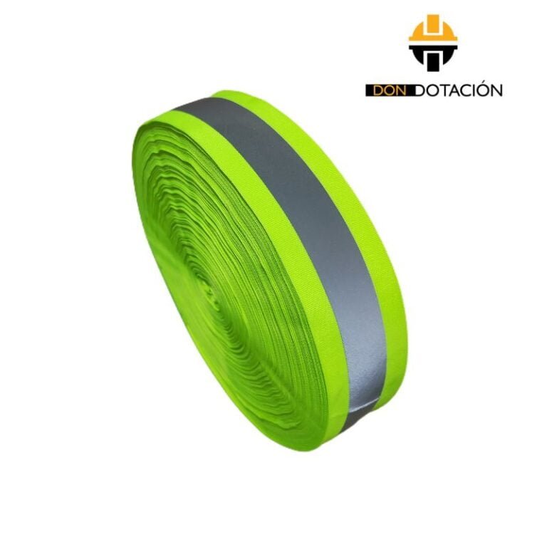 CINTA REFLECTIVA BICOLOR VERDE GRIS 5CM X 100M - DON DOTACIÓN